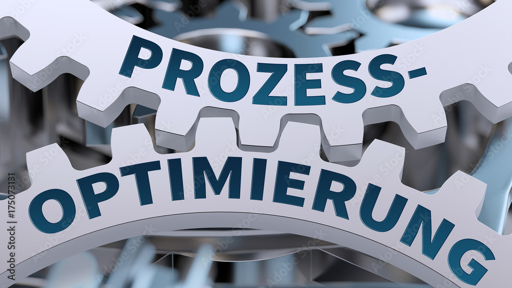 Prozess Optimierung in der Industrie Stock Illustration | Adobe Stock