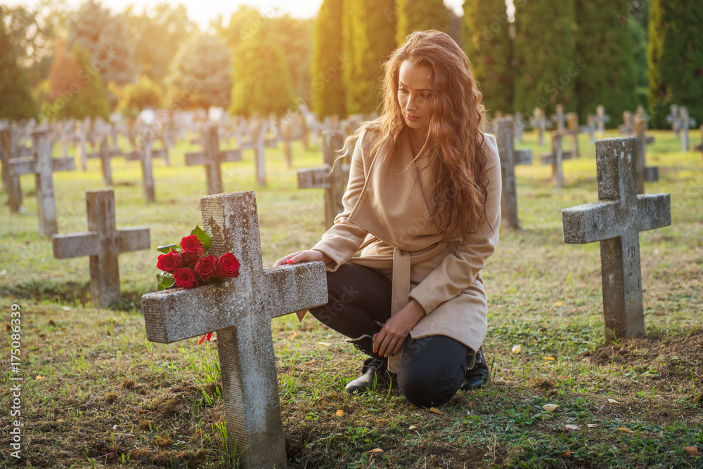 Sad Girl With Flower In Hand