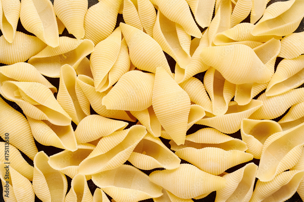 Giant pasta shells (Conchiglie) Stock Photo | Adobe Stock
