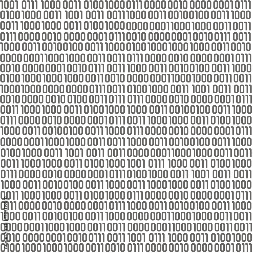 Seamless pattern filled in real binary symbols / Pattern from big ...