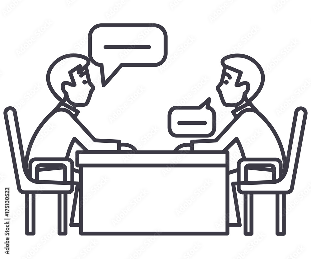 Partner Interview Clipart