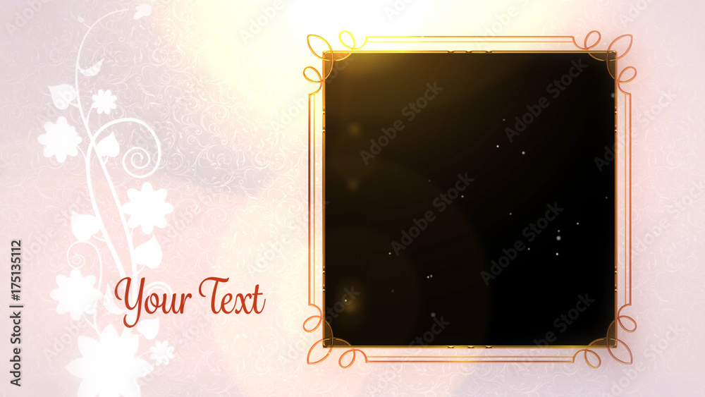 Textured and Floral Frame Overlay 2 Stock Template | Adobe Stock
