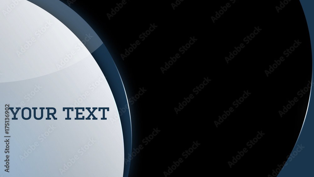 Oversized Blue Circles Text Overlay Stock Template | Adobe Stock
