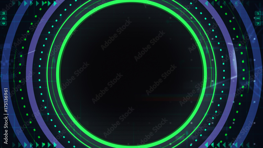 Futuristic Digital Scope Overlay 1 Stock Template | Adobe Stock