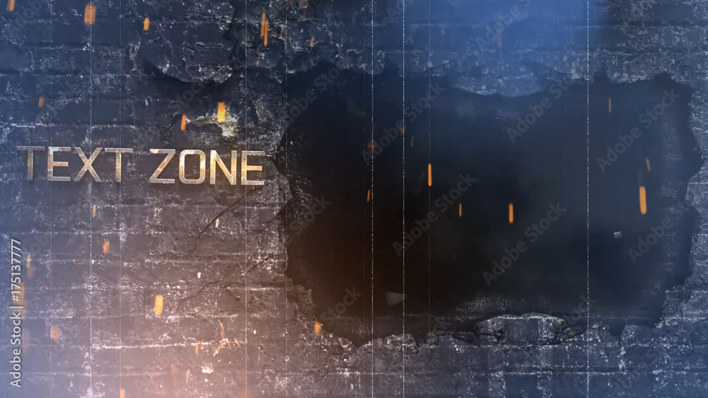 Crumbling Wall Overlay Stock Template | Adobe Stock