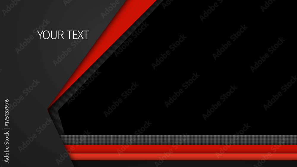 Red and Gray Angled Text Overlay Stock Template | Adobe Stock