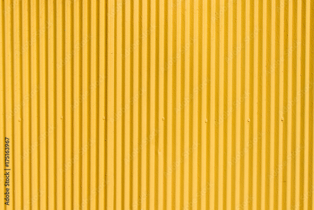Yellow corrugated metal sheet background and texture surface Stock ...