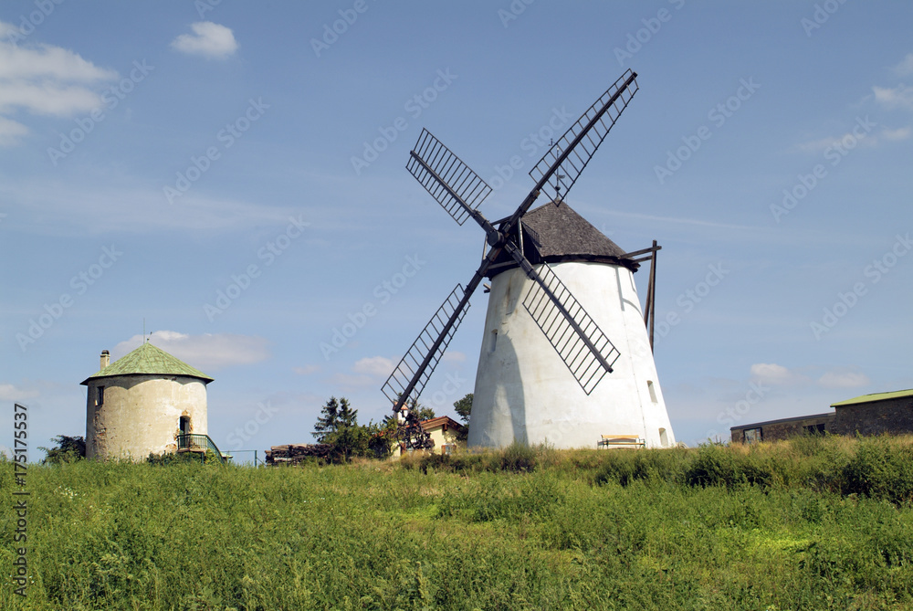 Austria, Windmill Stock-Foto | Adobe Stock