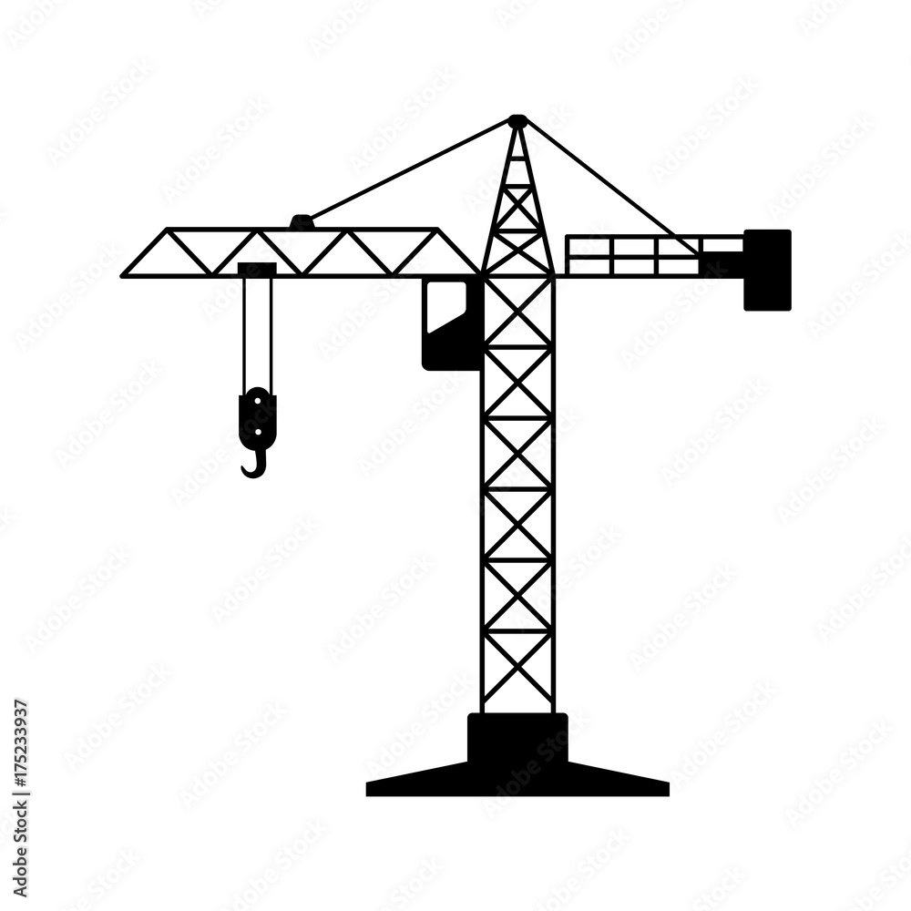 Tower Crane Vector