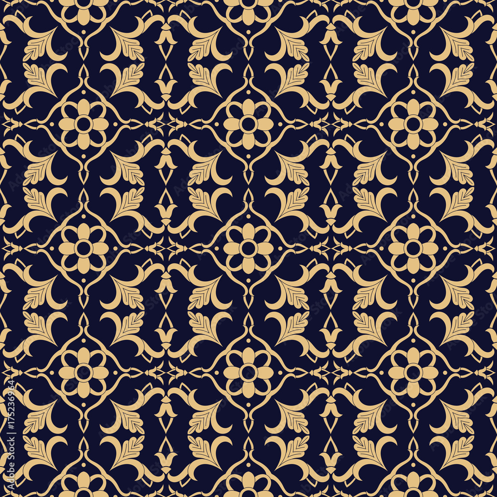 Victorian Flower Pattern Vector