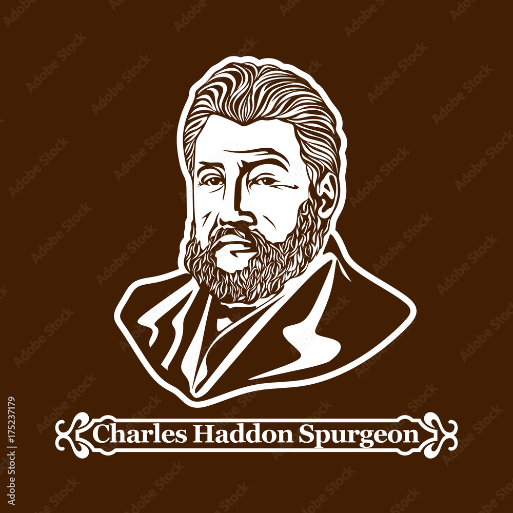 Vetor de Charles Haddon Spurgeon. Protestantism. Leaders of the ...