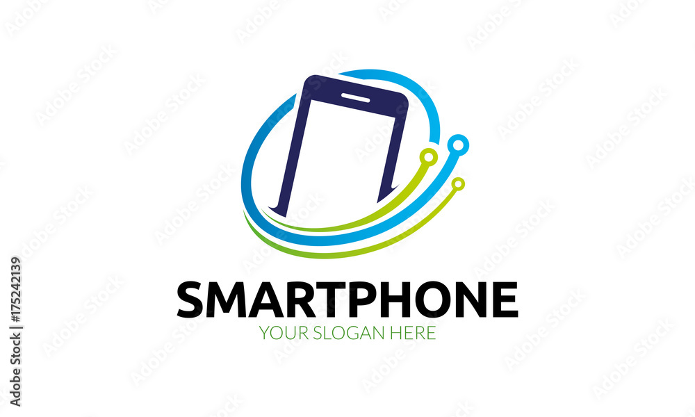 Smart Phone Logo Stock Vector | Adobe Stock
