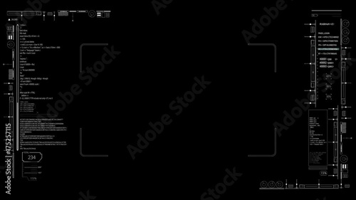 HUD infographic Alpha PNG.Technological pattern.Good for tech video ...