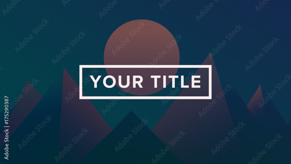 Outlined Title Stock Template | Adobe Stock