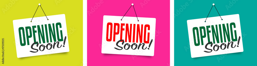 opening soon Stock Vector | Adobe Stock