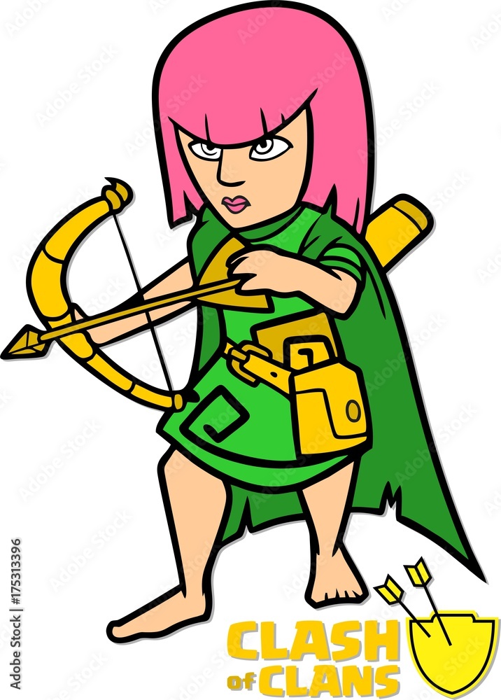 Archer Clash Of Clans Drawing