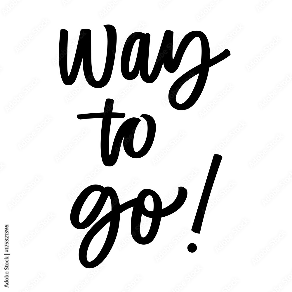 Way to go Stock Vector | Adobe Stock