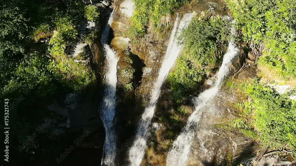 Cascade or waterfall in Val Grande National Park Stock Video | Adobe Stock
