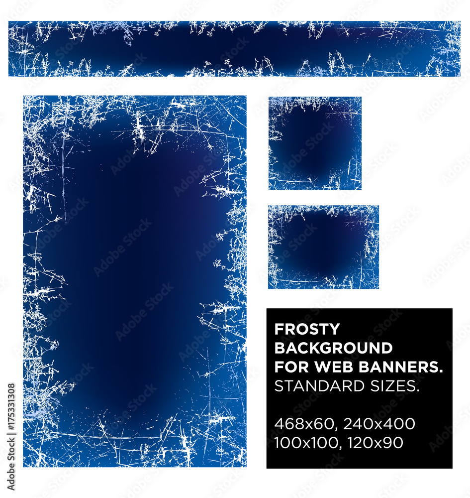 Frosted glass texture. Frosted window. Vector set frosty background for ...