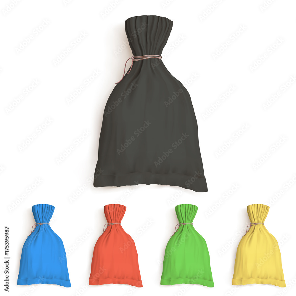 bulk bag, mockup template, packaging for bulk products Stock Vector ...