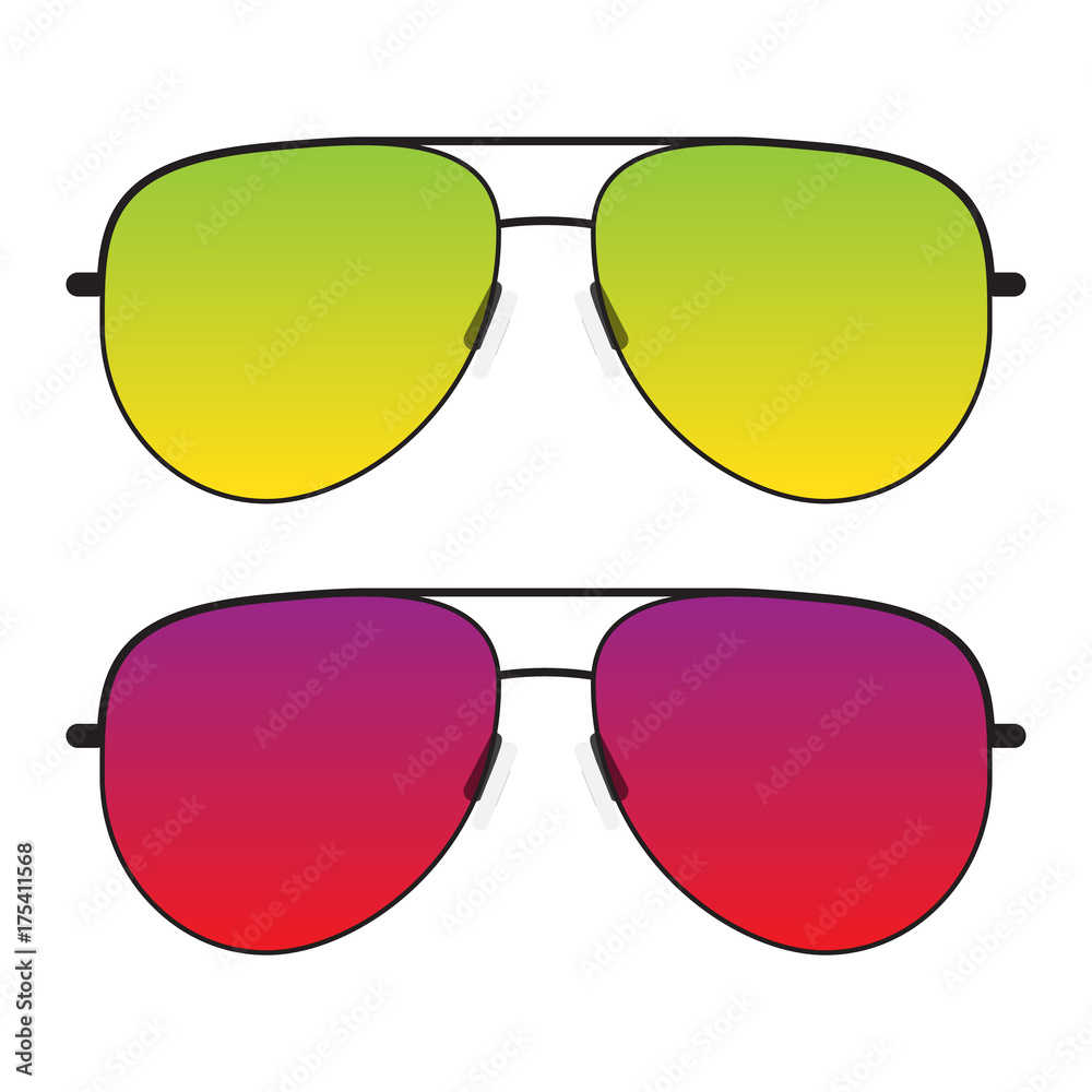 Colorful Sunglasses Background