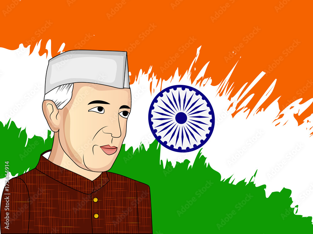 Illustration of background for Jawaharlal Nehru Jayanti Stock Vector ...