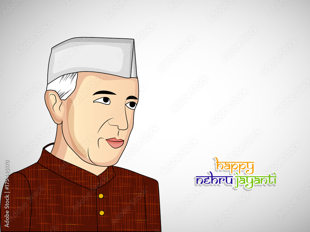 Illustration of background for Jawaharlal Nehru Jayanti Stock Vector ...