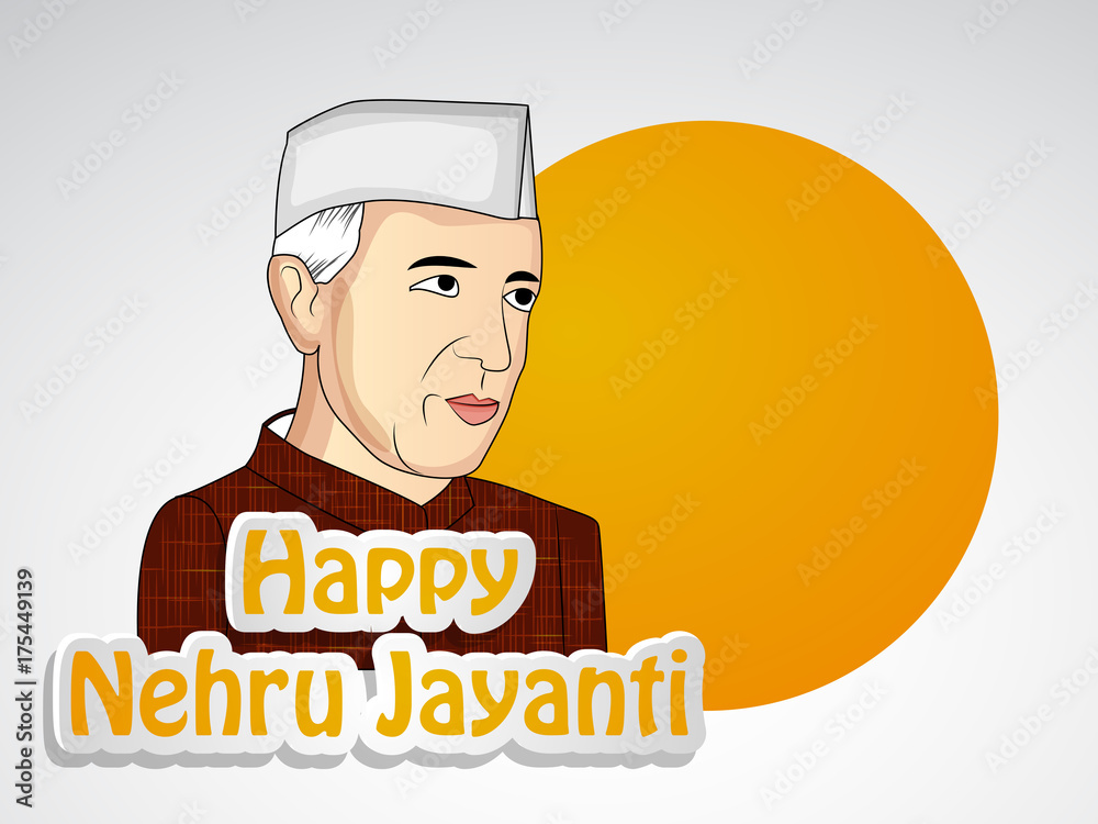 Illustration of background for Jawaharlal Nehru Jayanti Stock Vector ...