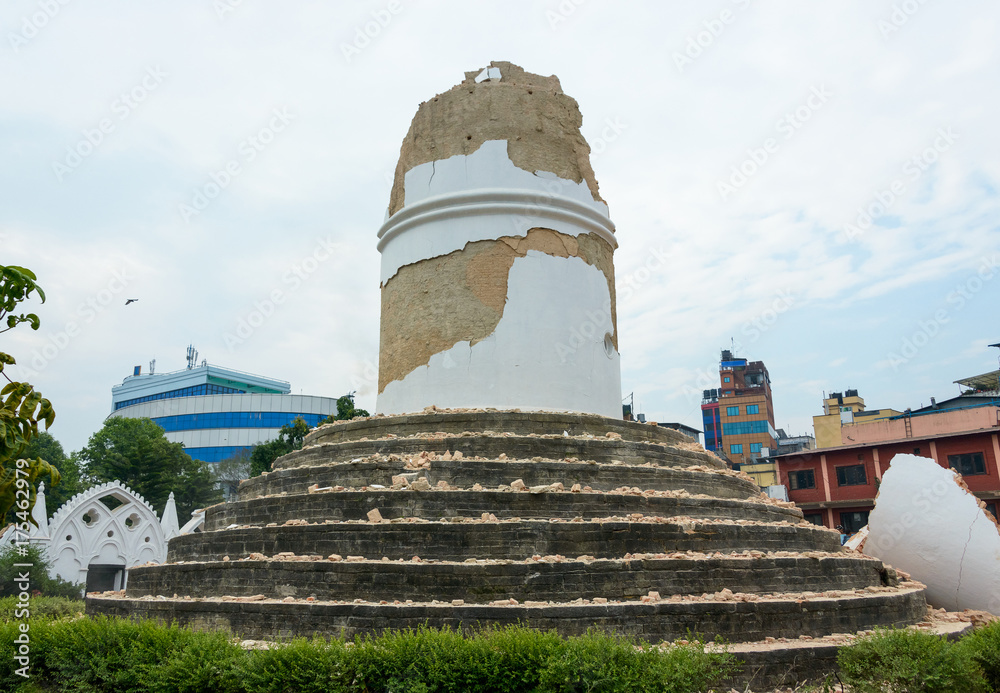 Aftermath of Nepal earthquake 2015, collapsed Dharhara tower in ...