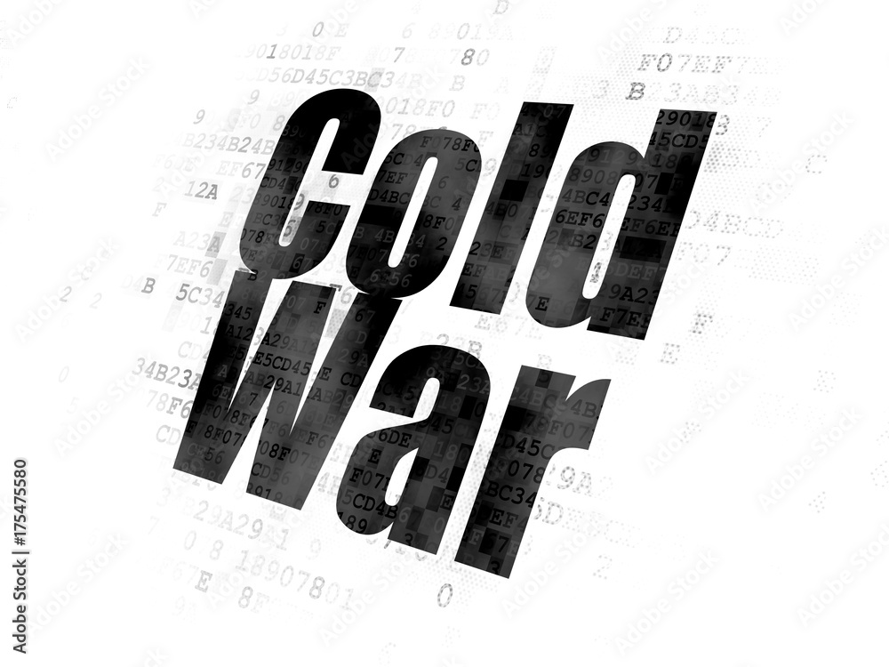 Politics concept: Cold War on Digital background Stock 일러스트레이션 | Adobe ...
