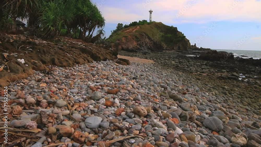 amazing to see on the beach is full of round rocks instead of sand ...