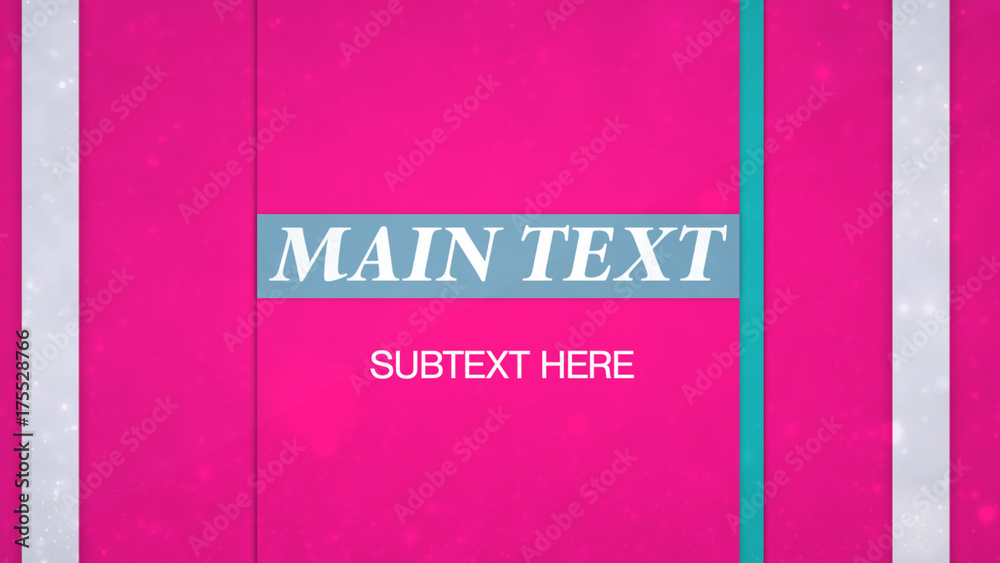 Sliding Neon Tiles Title Stock Template | Adobe Stock