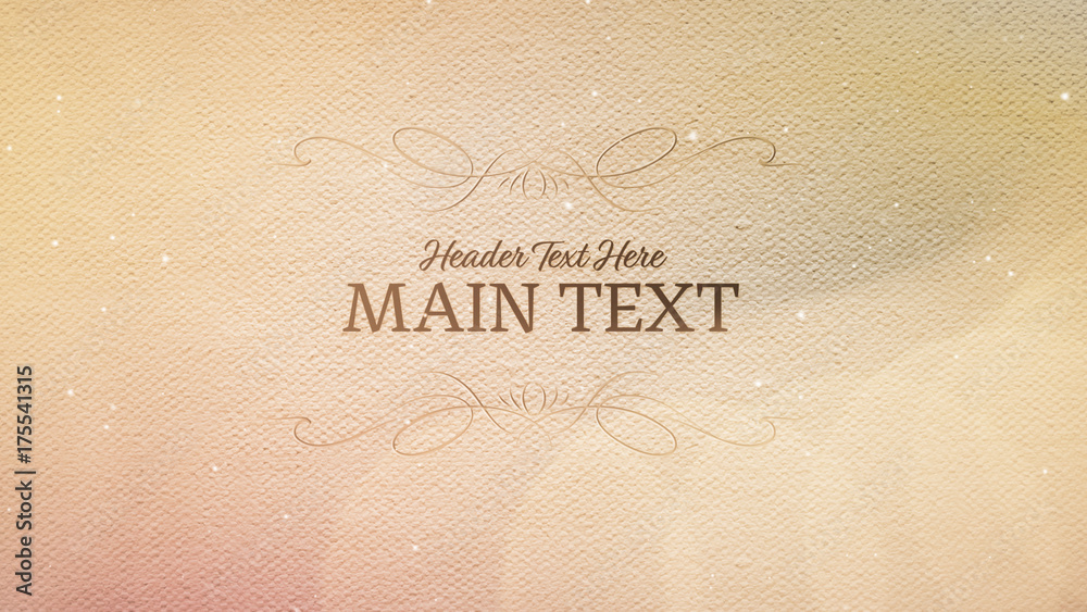 Fancy Paper Style Title Stock Template | Adobe Stock