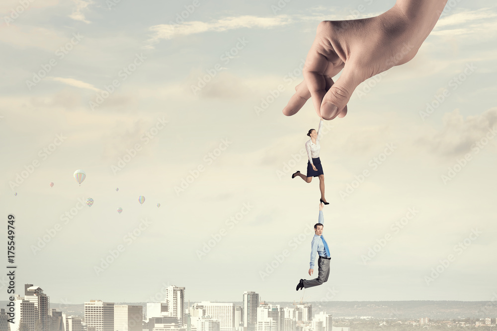 Hand of power and control . Mixed media Stock Photo | Adobe Stock