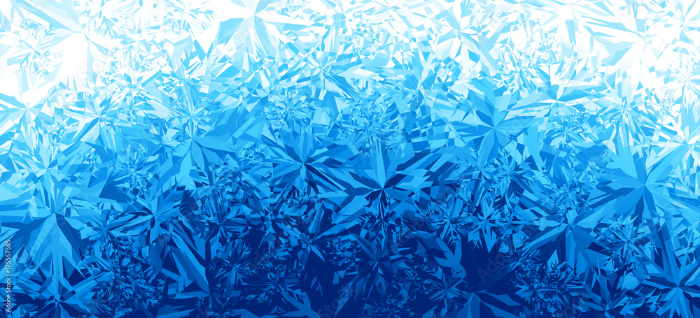 Winter blue ice frost background Stock Vector | Adobe Stock