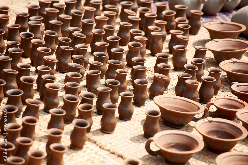 Pottery in Nepal, pottery Stock Photo | Adobe Stock