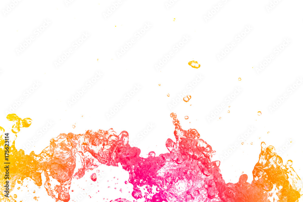 water splash isolated on white background Stock Photo | Adobe Stock