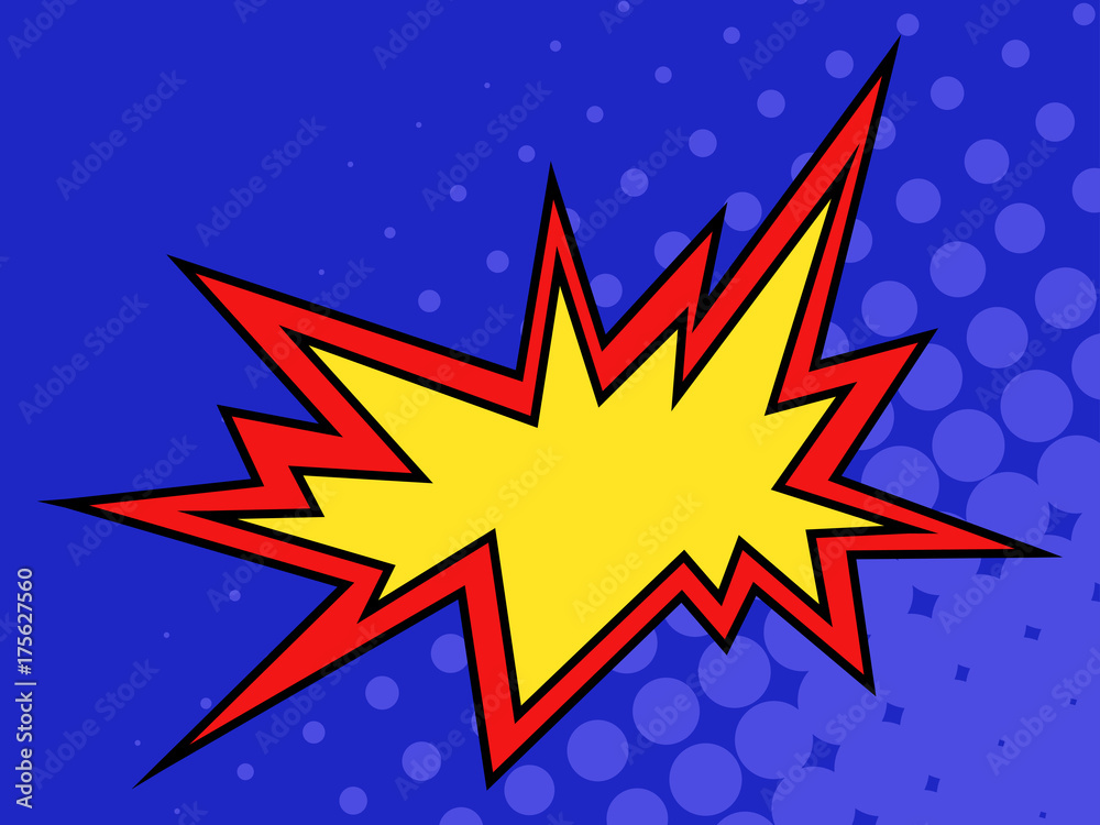 Pop art explosion.Vector illustration. Stock Vector | Adobe Stock