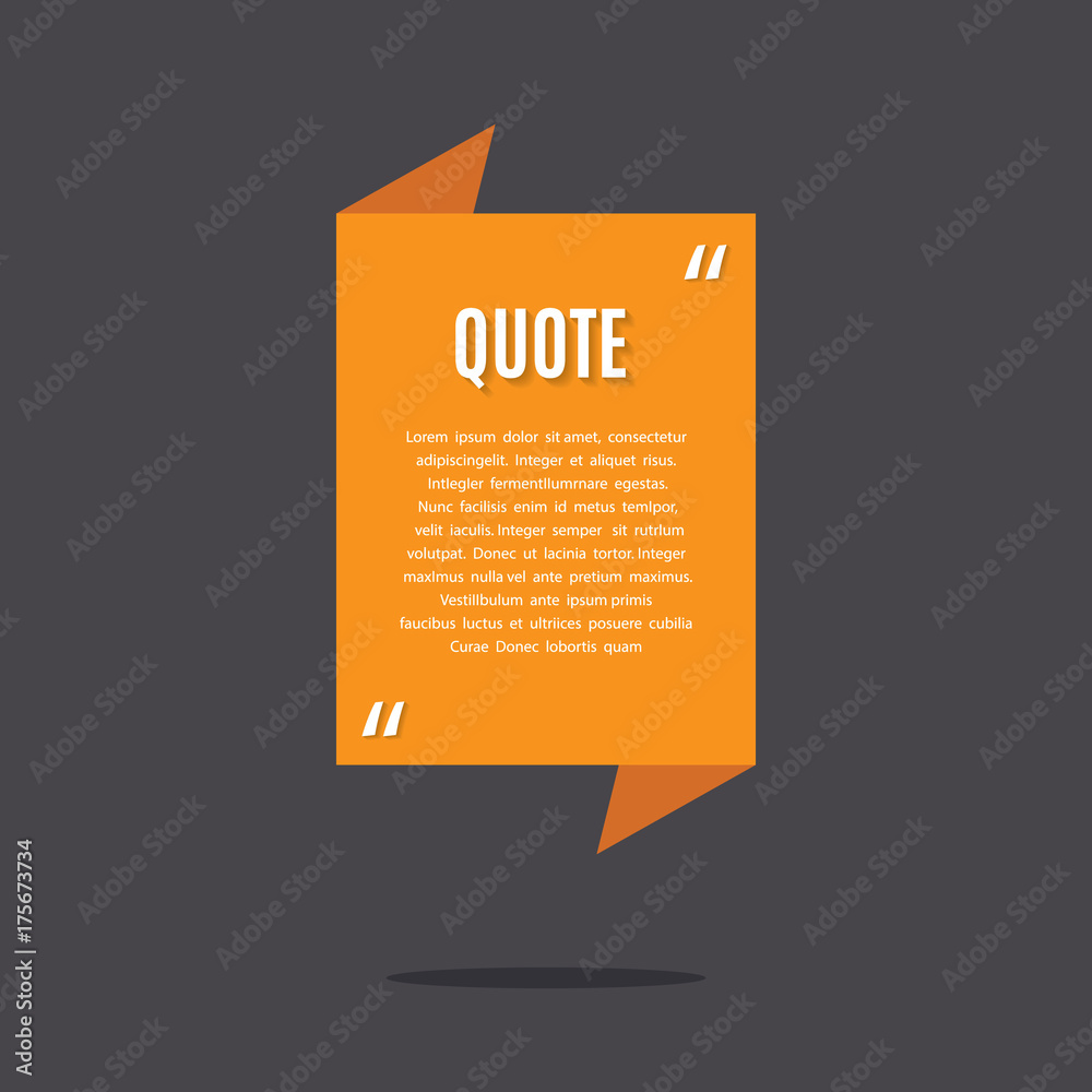 Inspirational quote template Stock Vector | Adobe Stock