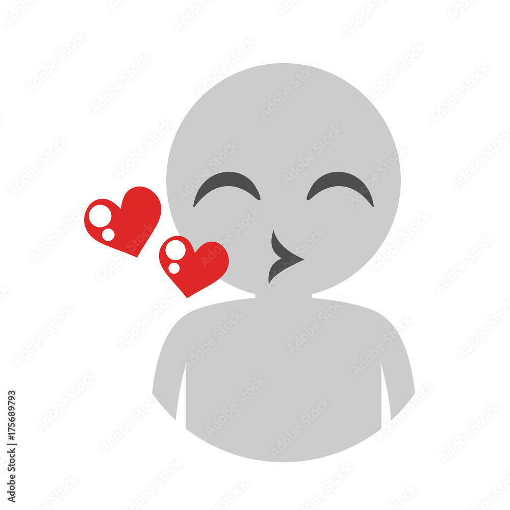 kissing expression Stock-Vektorgrafik | Adobe Stock