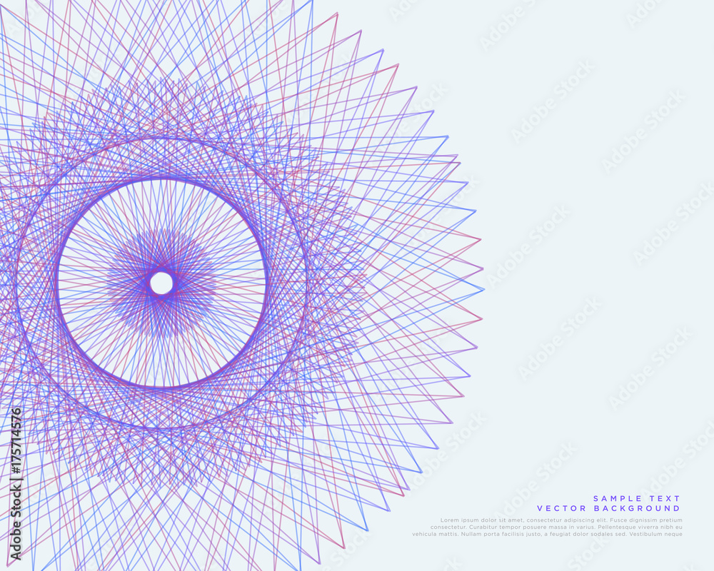 vector lines spirograph vector background Stock Vector | Adobe Stock