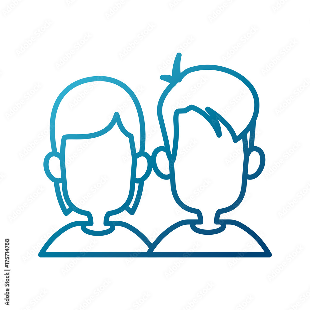 Kids friends cartoon icon vector illustration graphic design Stock ...