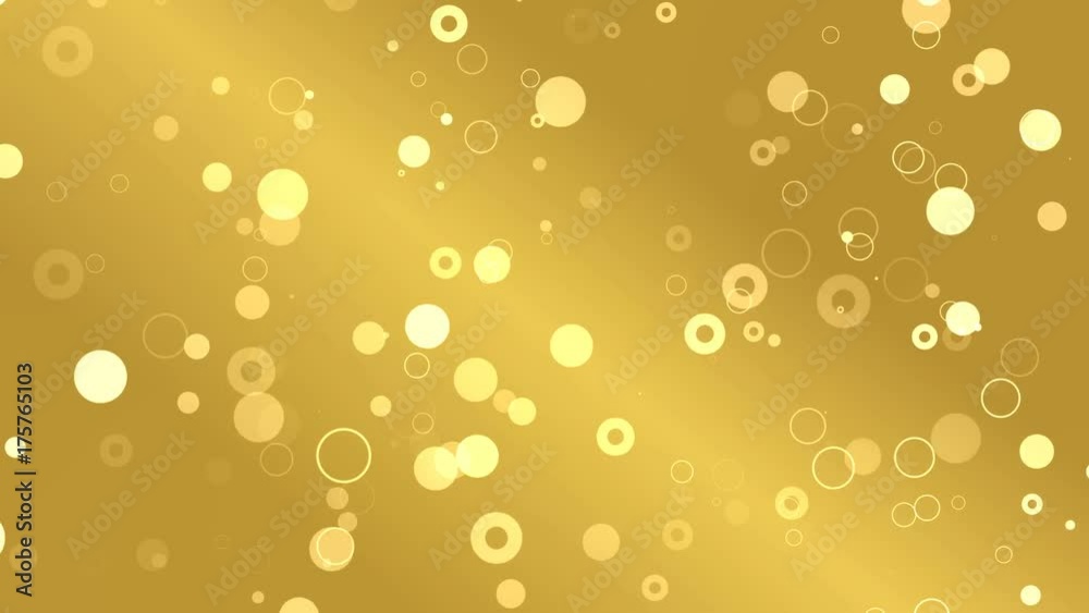 Gold Background with Circles Loop Stock Video | Adobe Stock