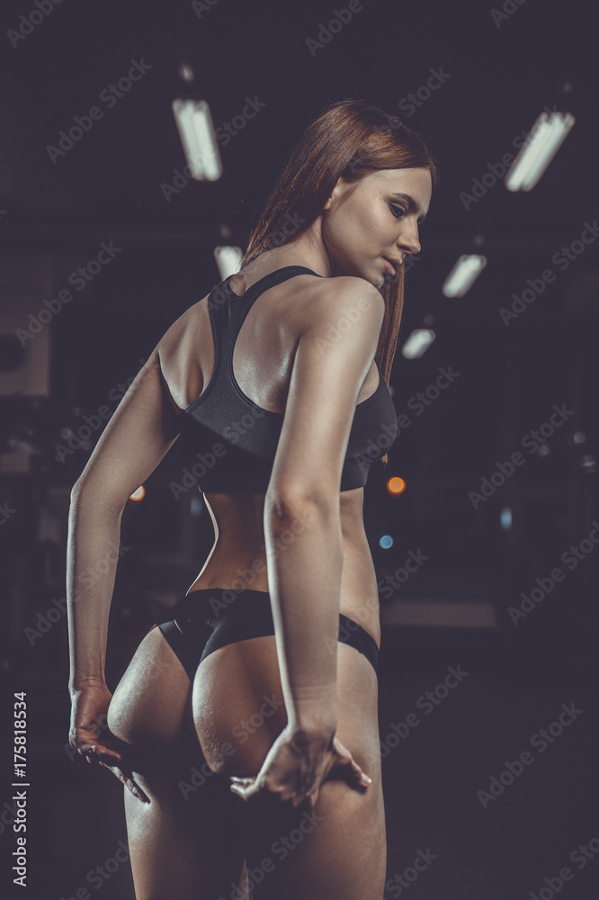 Sexy Athletic Young Girl Butt Ass Stock Foto Adobe Stock