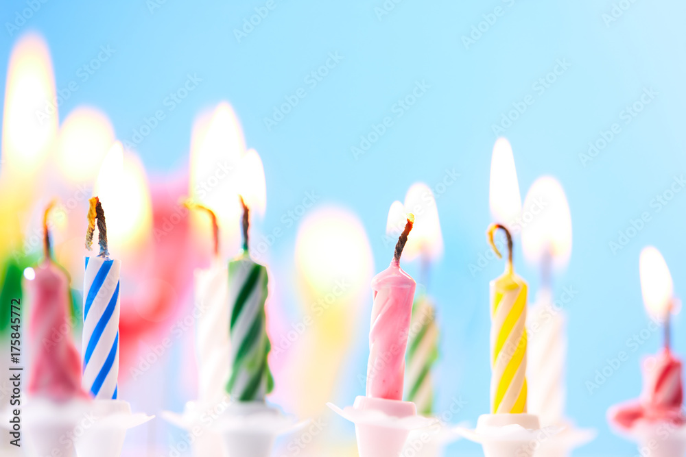 birthday candles Stock Photo | Adobe Stock