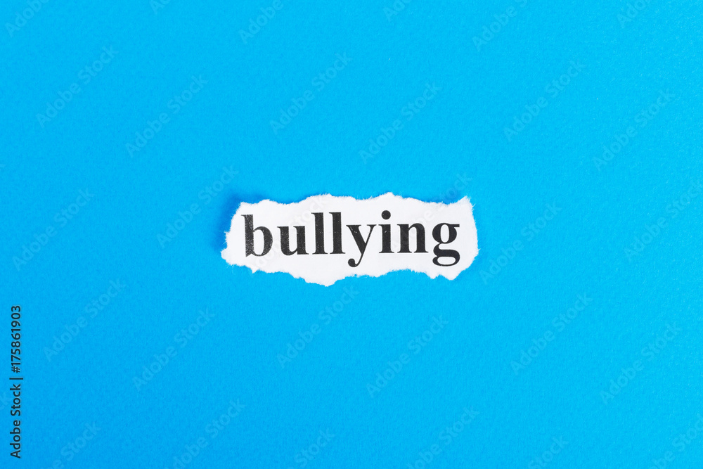 Bullying text on paper. Word Bullying on torn paper. Concept Image ...