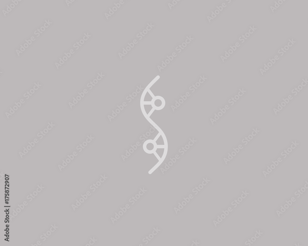 Abstract social dna logo design. Medicine, science, tech, lab vector ...