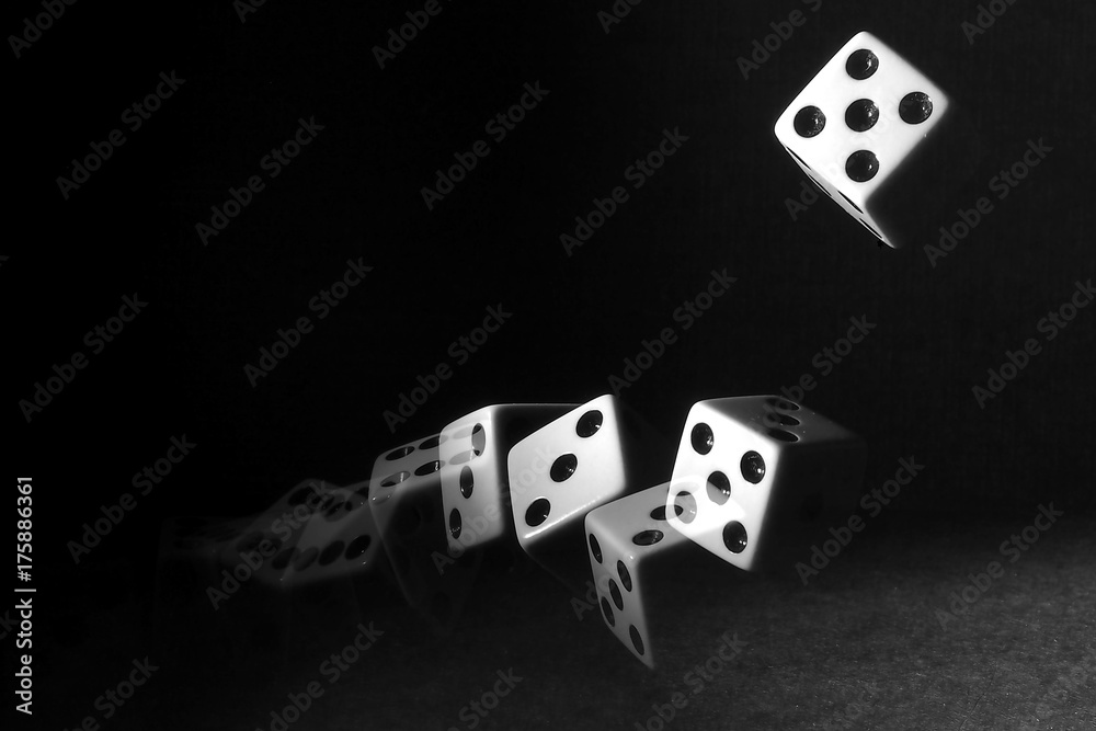 throwing dices Stock Photo | Adobe Stock