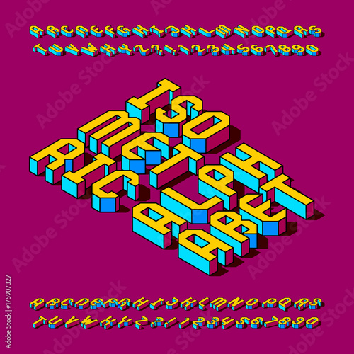 Isometric Letters A Z