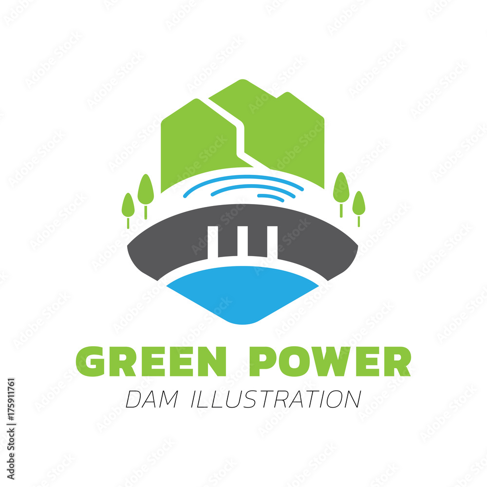 dam vector illustration Stock Vector | Adobe Stock